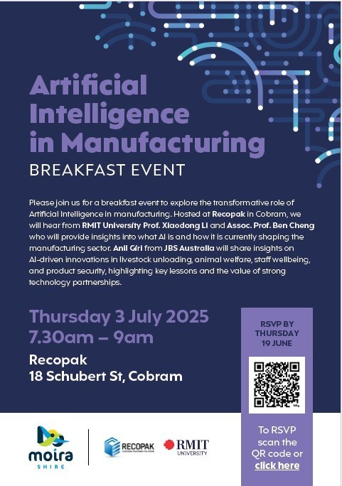 Artificial Intelligence in Manufacturing Breakfast - Greater Shepparton ...